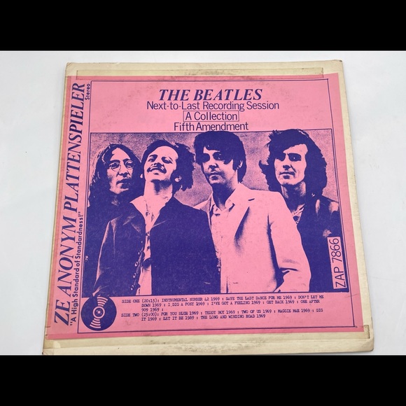 Media | The Beatles Next To Last Recording Session 5th Amendment Record ...